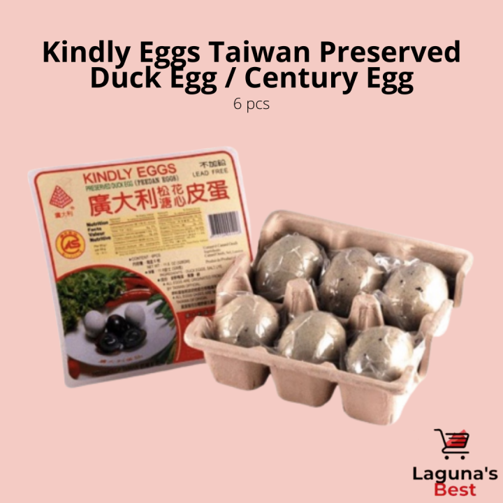 Kindly Eggs Taiwan Preserved Duck Egg / Century Egg 6 pcs | Lazada PH