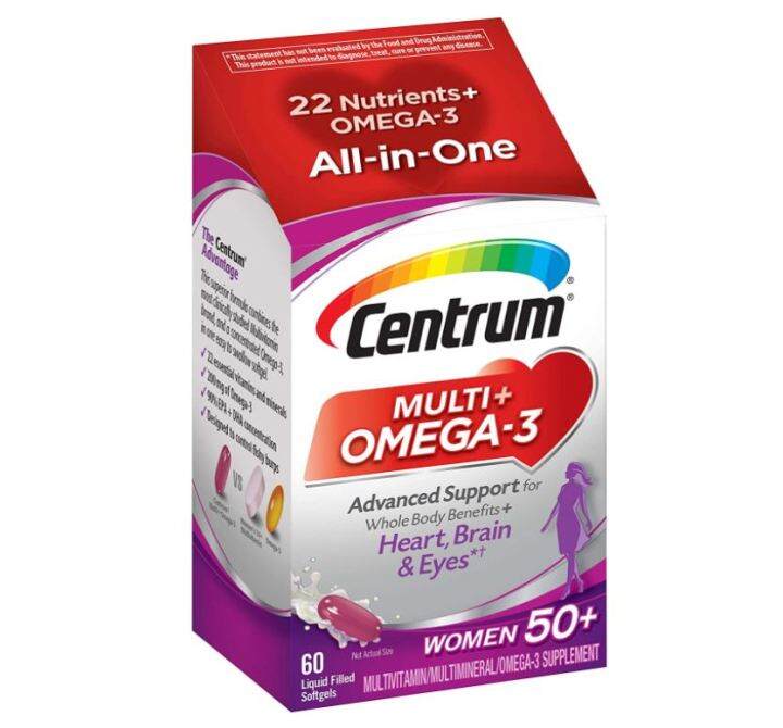 Centrum Multi + Omega-3, Multivitamin and Omega-3 Supplement for Women ... Centrum Multi + Omega-3, Multivitamin and Omega-3 Supplement for Women ...