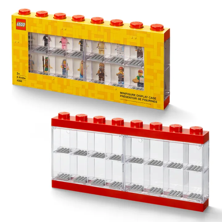 LEGO Minifigure Display Case RED (16 Minifigures) กล่องใส่ มินิฟิกเกอร์ ...