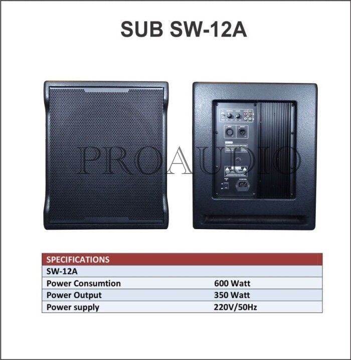 Subwoofer Aktif 12 Inch Wisdom SW 12A SW12A Wisdom SW 12 A Original ...