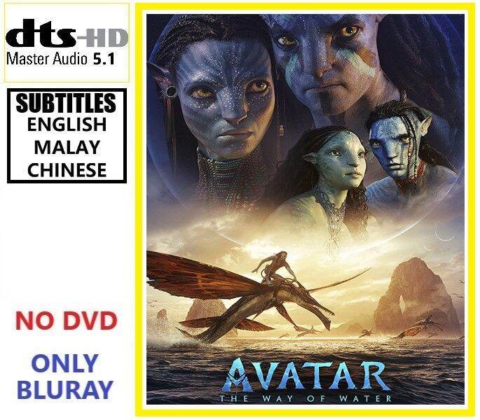 BLURAY Avatar The Way of Water (2023) [DTS HDMA 5.1] Action Adventure Fantasy A1340 | Lazada