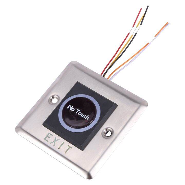 Switch Door Exit Button 12V IR No Press Door Release Exit Button for Access Control Systems ...