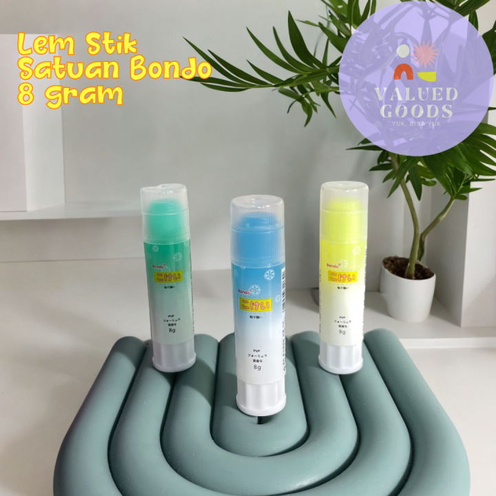 Lem Glue Stick Roll pack BONDO 8 gram 1008T - ecer perekat kertas ...