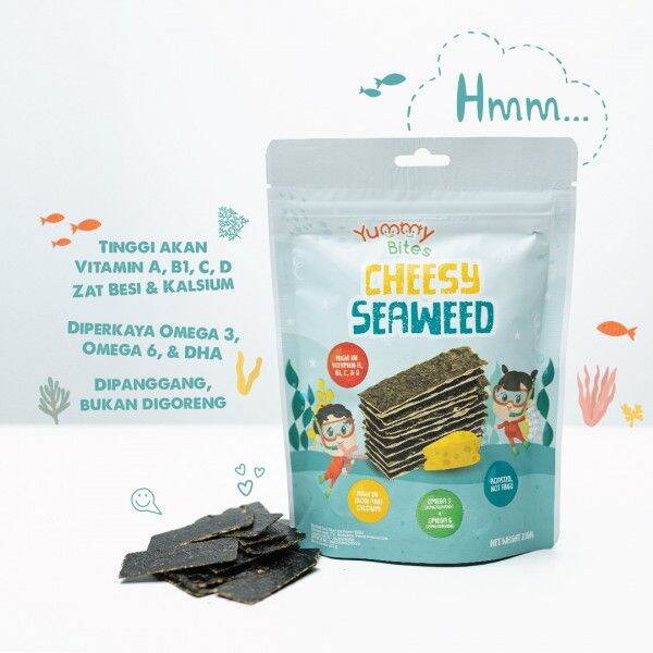 Yummy Bites Cheesy Seaweed Rumput Laut Snack Anak - 20 gr | Lazada ...