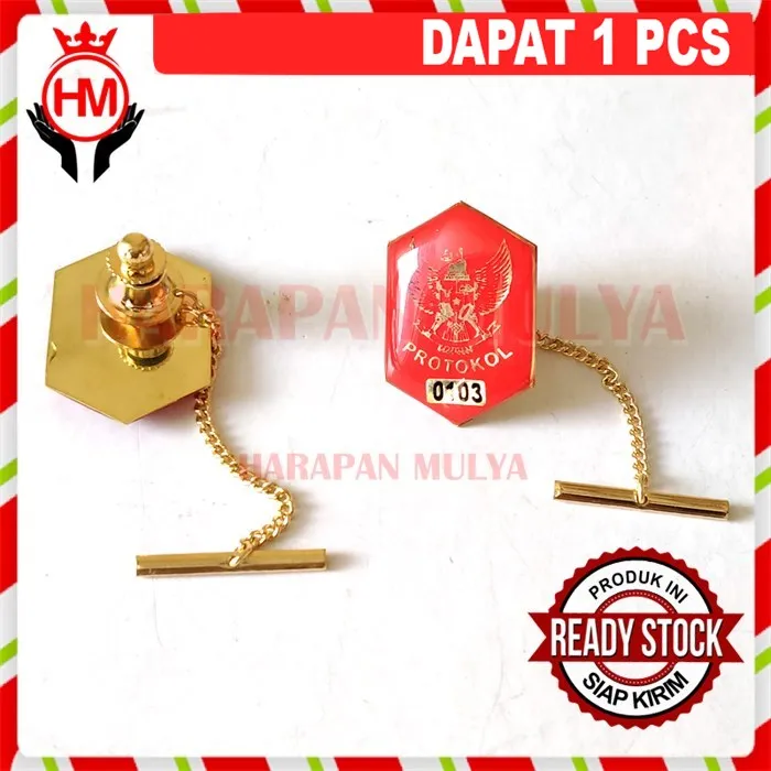 Pin Protokol Garuda Pin Bros Protokol Pengait Jambu Rantai Lencana ...