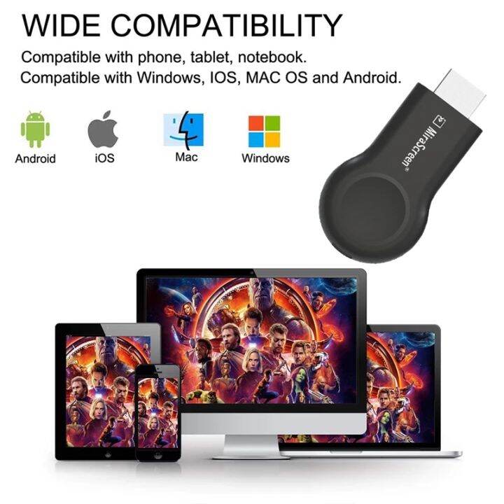 Wireless Mirascreen E8 Miracast Wireless Mirror Same Screen 5G WIFI ...