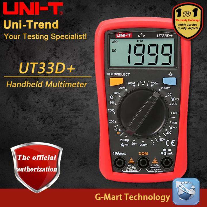 UNI-T New arrival digital Multimeter UT33A+/ UT33B+/ UT33C+/UT33D ...