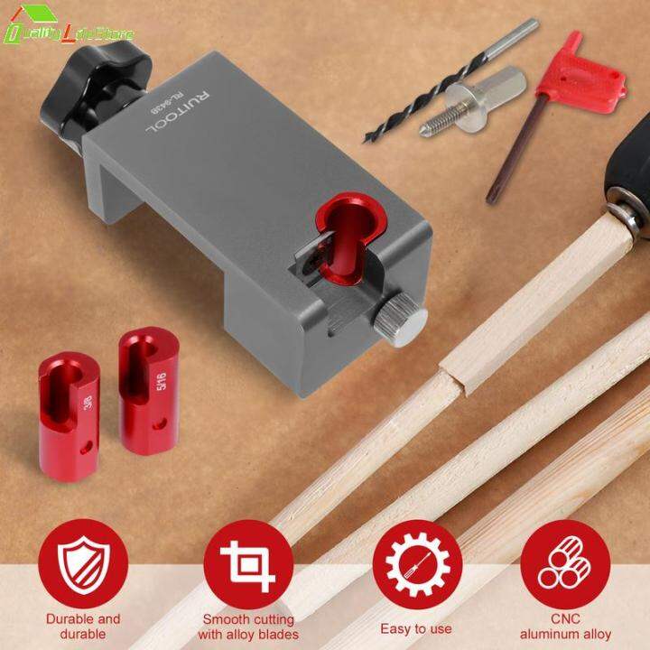 QualityLife Dowel Maker Jig Kit Metric Imperial Dowel Maker Cutter ...