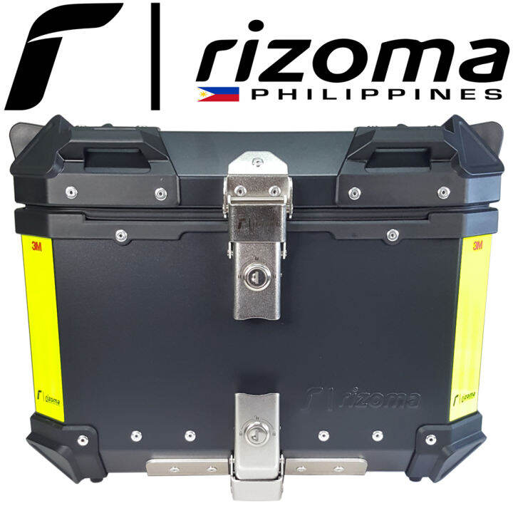Rizoma 45L Universal Aluminum Motorcycle Top Box Waterproof Storage ...