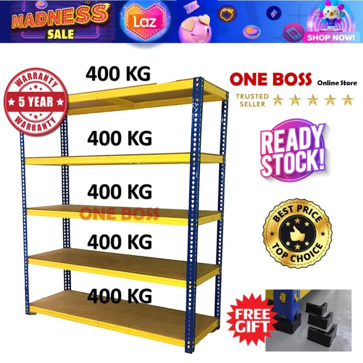** ONE BOSS -【Length 60cm x Depth 60cm 】5 LEVELS BOLTLESS RACK HOME ...