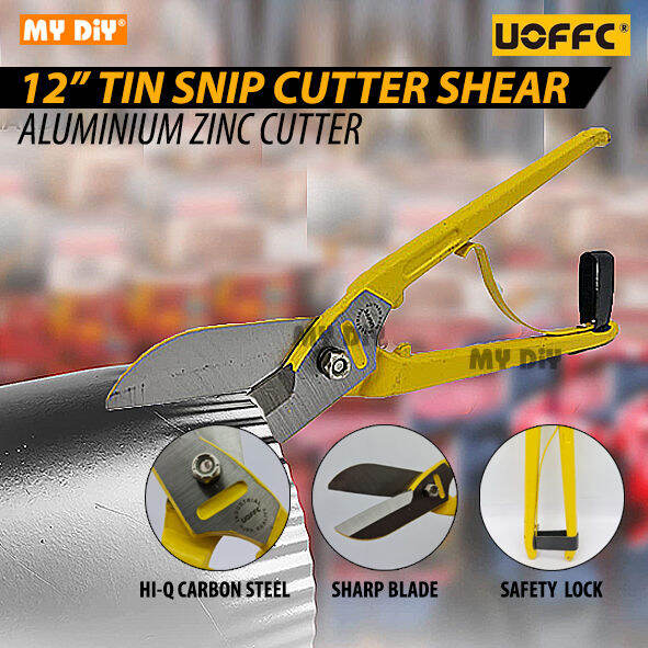 MYDIYHOMEDEPOT - UOFFC TIN SNIP CUTTER SHEAR 12" ALUMINIUM ZINC CUTTER ...
