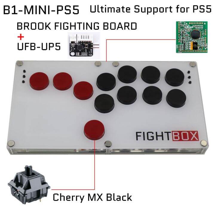 Fightbox Slim Fight Stick Fighting Game Joystick Cherry MX Hot-Swap ...