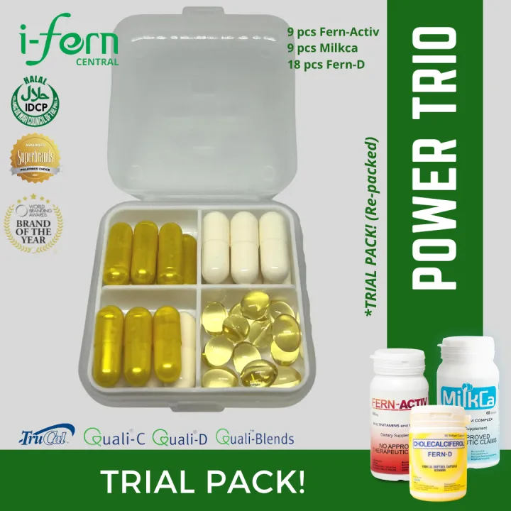 *TRIAL PACK* i-FERN POWER TRIO (Fern-D, Fern-Activ, Milkca) | Lazada PH
