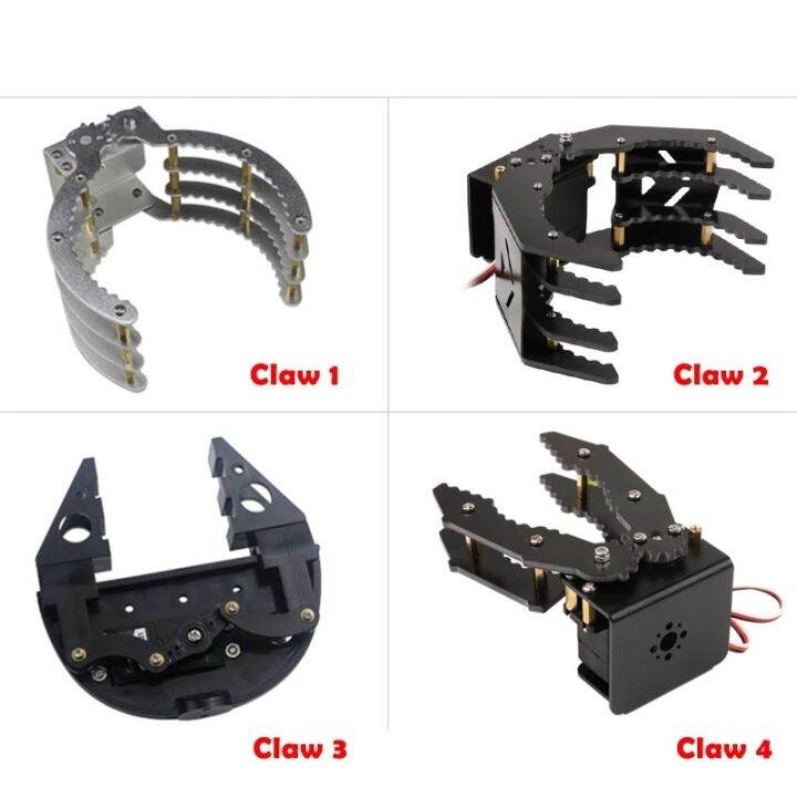 Mechanical Claws Grippers Robot Mechanical Arms with 180 Degree Servos ...