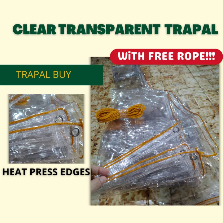4ft x 6ft HIGH QUALITY TRANSPARENT PLASTIC TRAPAL LONA TOLDA WITH ...