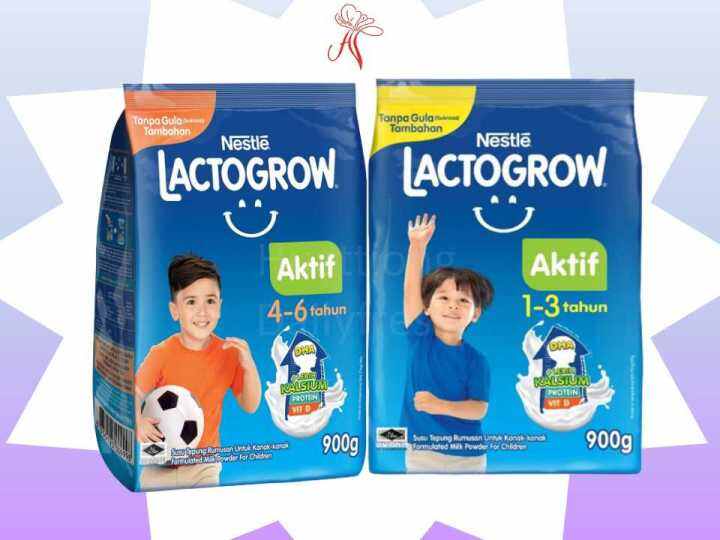 Nestle Lactogrow Aktif 900g Milk Formula 1-6 years old Huat Tiong | Lazada