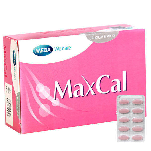 Maxcal, hỗ trợ giảm nguy cơ loãng xương, thiếu hụt calci ( Hộp 3 vỉ x ...