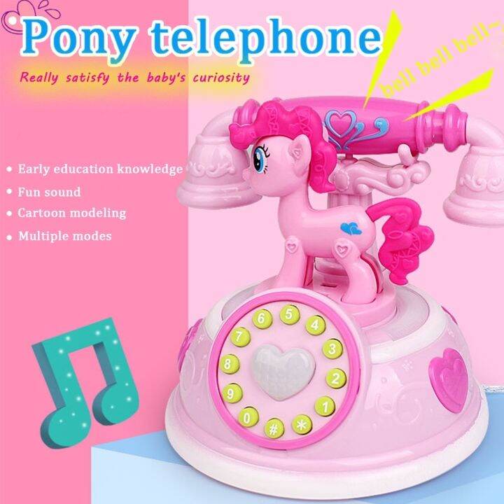 My little Pony Old Style Telephone With Cable Light a Sounds Early ...