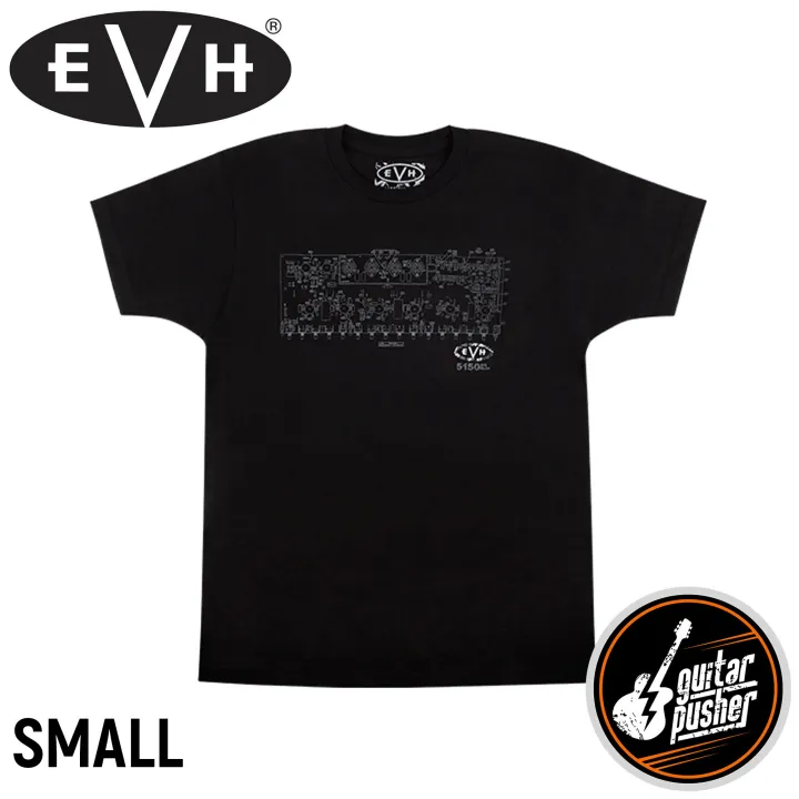 EVH Schematic T-Shirt - Black (Small, Medium, Large, Extra Large ...
