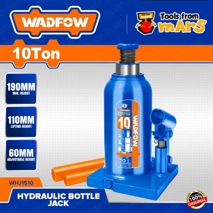 WADFOW 10 TONS Hydraulic Bottle Jack High Quality Jack 10 Ton WHJ1510 ...