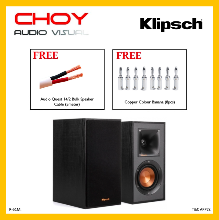 KLIPSCH R-51M REFERENCE BOOKSHELF SPEAKER | Lazada