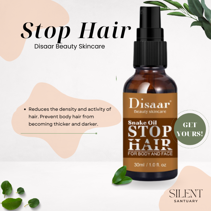 Disaar Hair Removal Snake Oil Spray Mild Formula Painless Effective ...