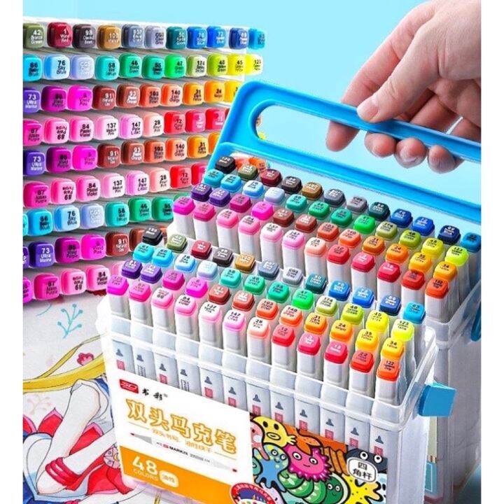 DUAL HEAD COLORING MARKER PENS | Lazada PH