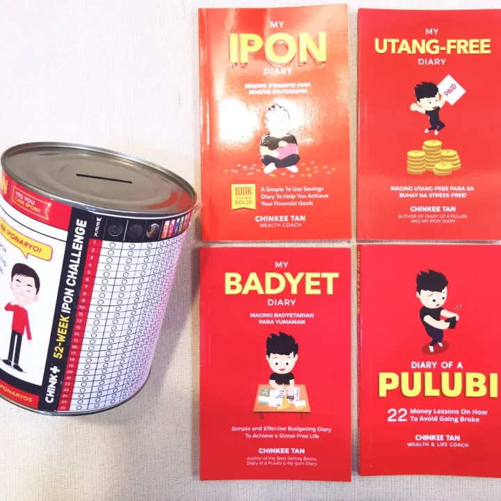 4 Financial Books Bundle + FREE Ipon Can Rust Resistant 5x4inches by ...