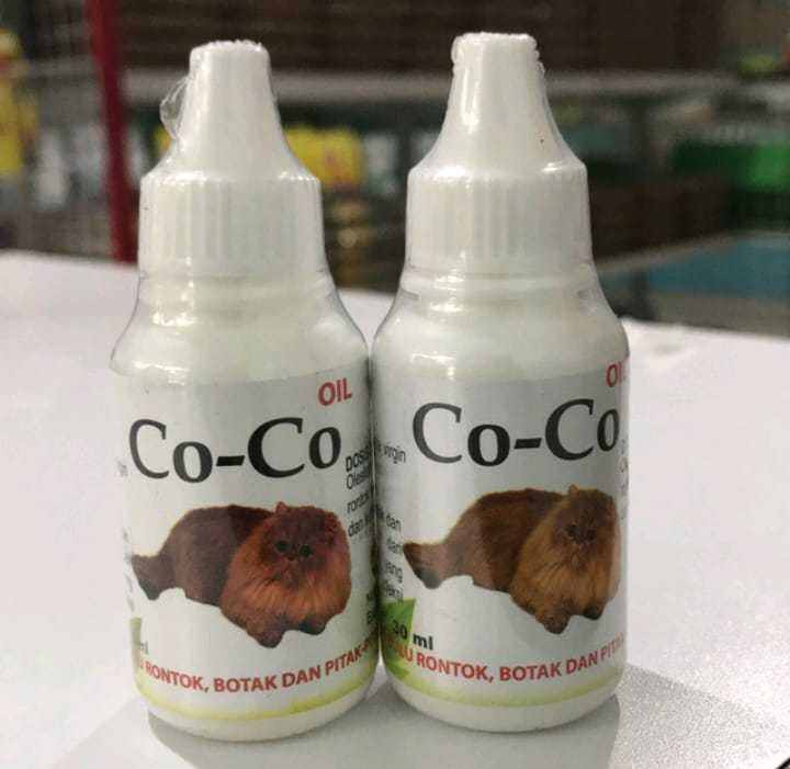 Obat Kucing Pitak Botak Penumbuh Bulu Rontok Co-Co Oil Cat - Ukuran 30 ...