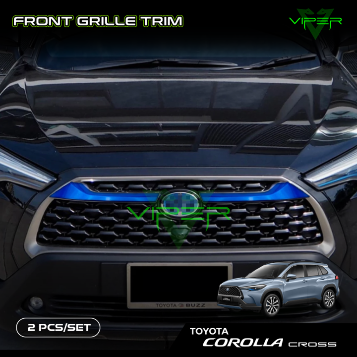Toyota Corolla Cross BLUE Front Grille Lining Trim Accessories Bodykit ...