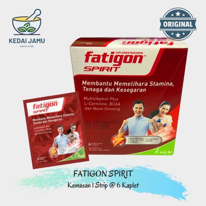 Fatigon Spirit Eceran 1 Strip isi 6 Kaplet Selaput | Lazada Indonesia