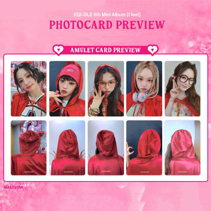 Gidle Amulet Card Album I Feel Makestar MS4.0 PhotoCard Kpop Miyeon ...