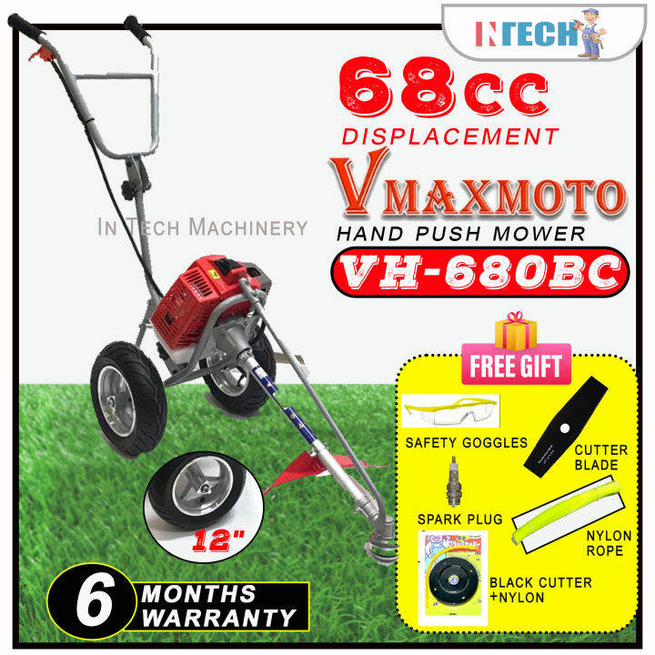 VMAXMOTO VH-680BC / VH680BC 68CC HAND PUSH GRASS TRIMMER WITH WHEEL | Lazada