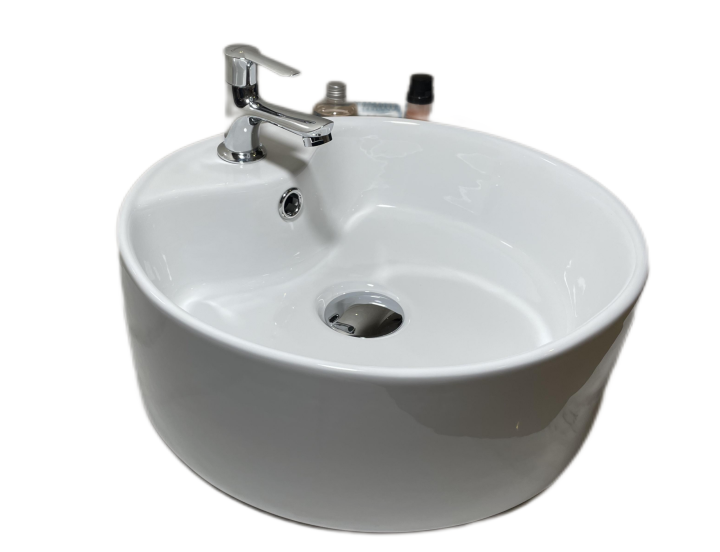 ST-S03 Description Round Ceramic Bathroom Sink On Countertop Table top ...