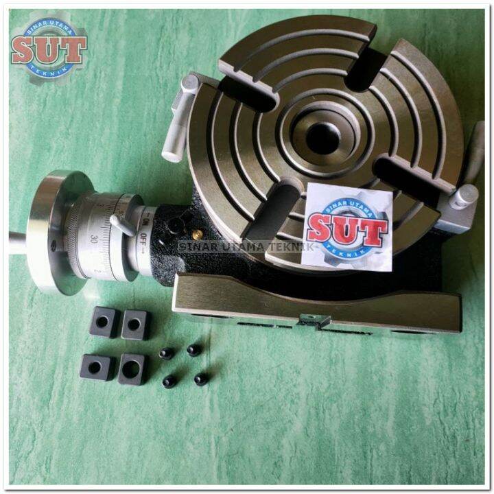 Rotary table 4 inch Meja Putar Milling Vertical Horizontal Dividing HV ...