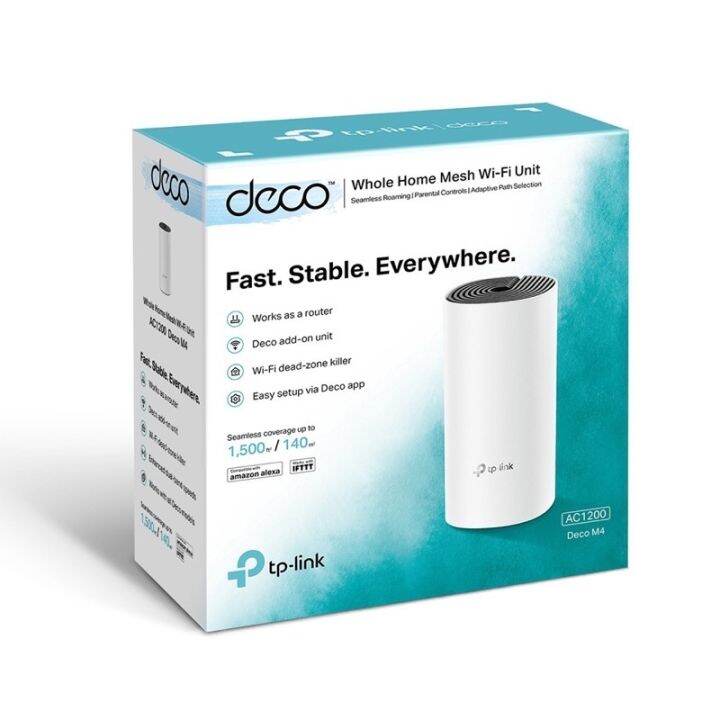 1 Pack TP-Link DECO M4 Whole Home Mesh Wi-Fi System Mesh WiFi Mesh ...
