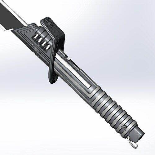 ELF Saber The Darksaber Mandalorian Lightsaber Neopixel Laser Sword ...