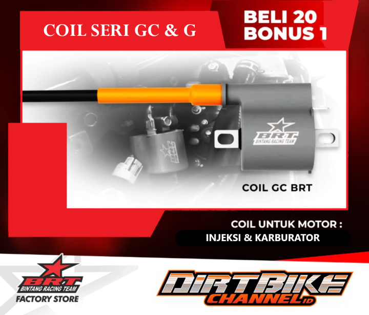 COIL KOIL SUPER BRT Injeksi FI & Karbu Karburator KLX CRF WR DTRACKER BEAT SCOOPY VARIO TIGER ...