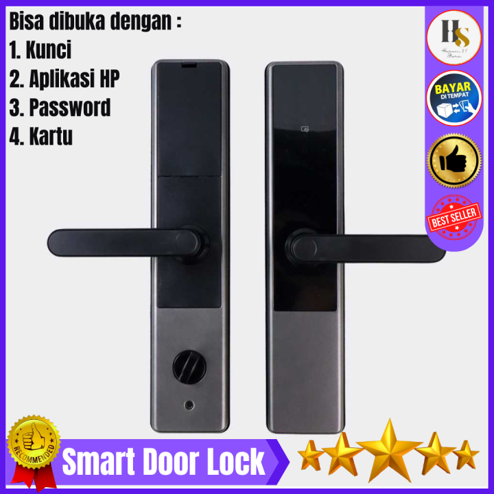 COD ALOEY Handle Gagang Pintu Rumah Smart Door Lock Sidik jari ...