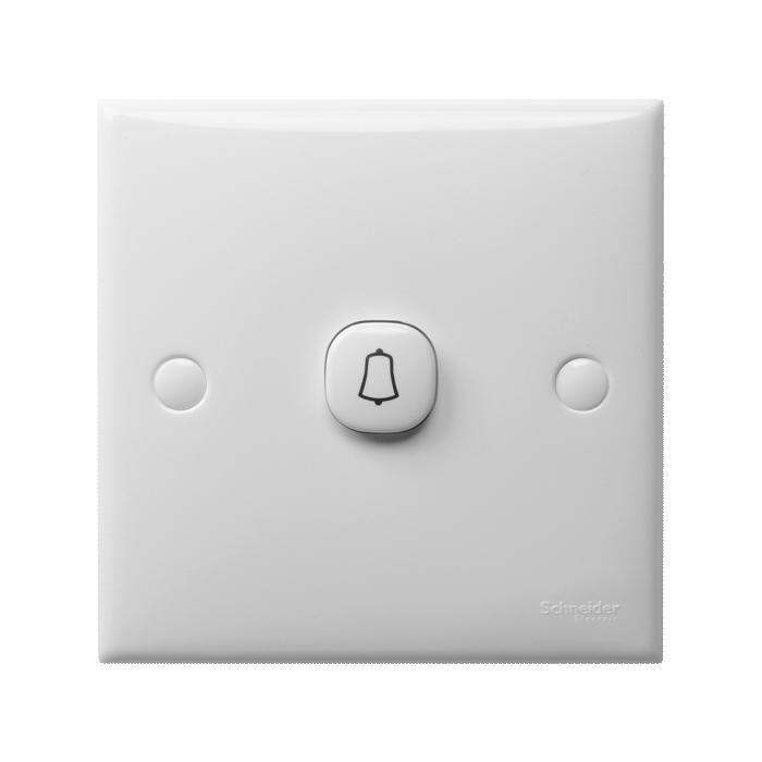 10 PCS (Pack) - Schneider S-Classic Series 1 Gang Bell Switch with ...