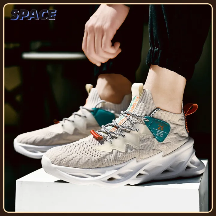 Space. Men's Rushin' Blade-Sole Sneakers Low Cut Shoes for Men #MXG855 ...
