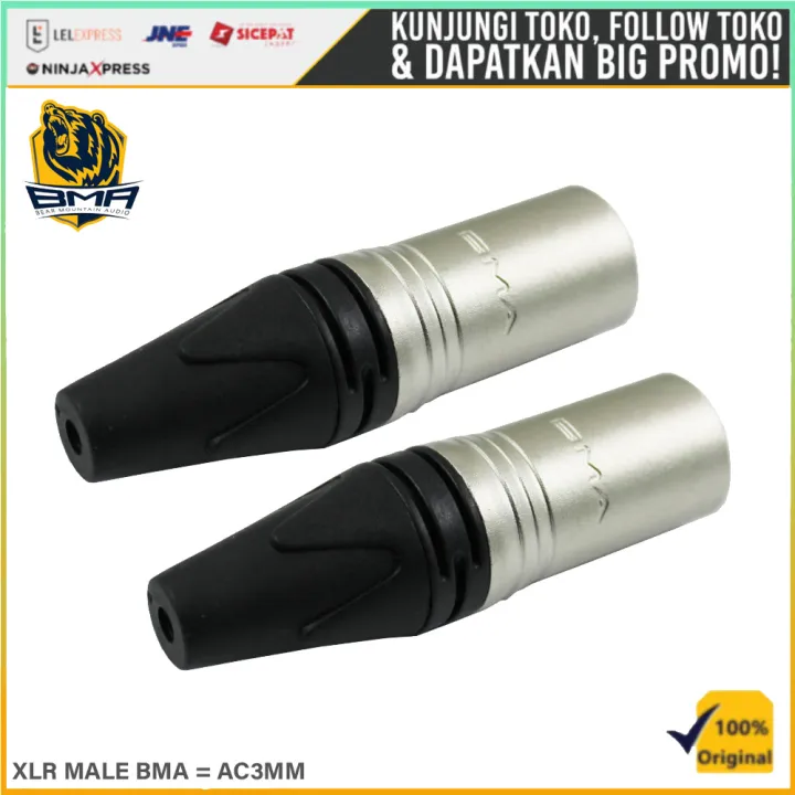 Jack Canon XLR MALE BMA AC3MM ORIGINAL / Jak Connector Cowok | Lazada ...