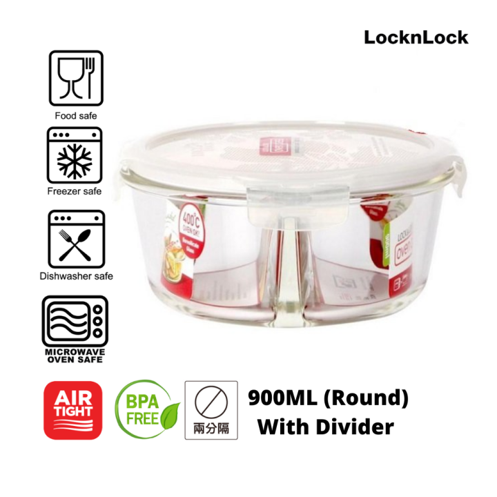 [SG Stock] LocknLock 900ml Divider Microwave Oven Safe Airtight ...
