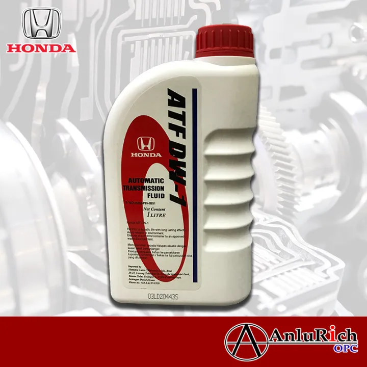HONDA AUTOMATIC TRANSMISSION FLUID ATF DW-1 1L PART NO: 08268-P99-1BS1 | Lazada PH