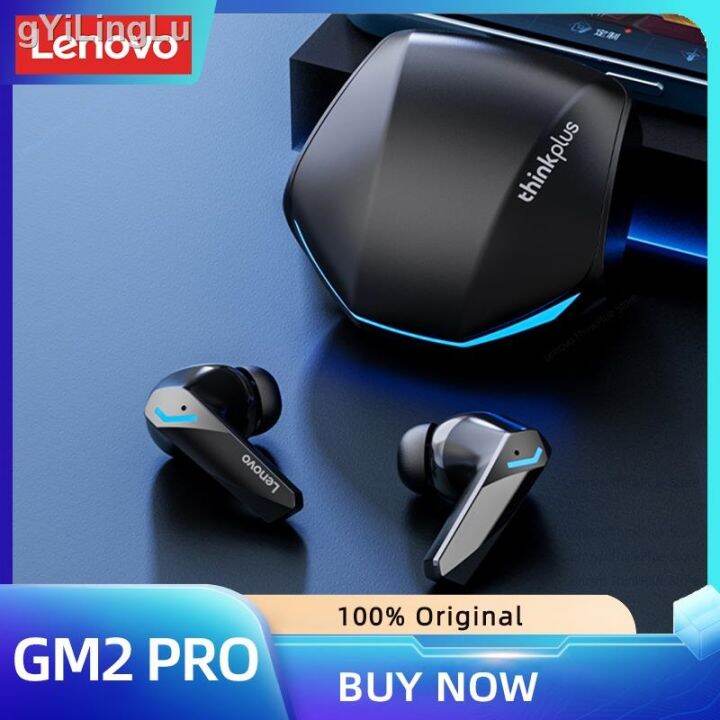 โอเค♨ดั้งเดิม Lenovo GM2 Pro 5.3บลูทูธหูฟังหูฟังหูฟังเอียบัดไร้สายความ ...