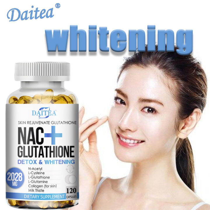 Supplement glutathione, collagen, whiten dull skin, reduce wrinkles ...