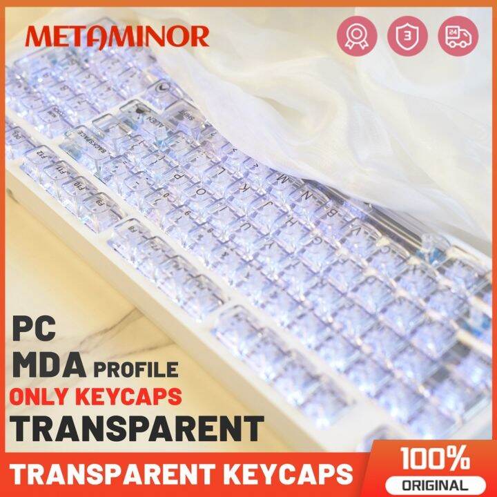 Meta 132pcs SPACE THEME PC Transparent Keycaps MDA Profile Backlit ...