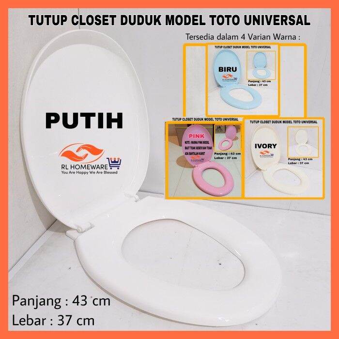Tutup closet duduk / toilet cover model toto universal amstard ina ...