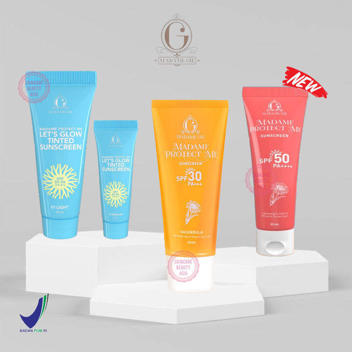 MADAME GIE Madame Protect Me Sunscreen SPF 30 PA +++ 60g / SPF 50 PA ++++ 35g | Let's Glow ...