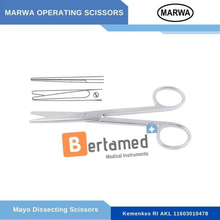 Mayo Dissecting Scissor Straight / Gunting Mayo Lurus | Lazada Indonesia